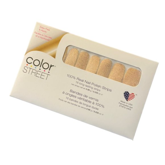 Color Street | Makeup | New Color Street Nails Chelsea Ya Later Gold ...